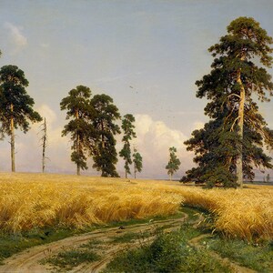 Ivan Shishkin: Rye Fields. Fine Art Print/poster - Etsy