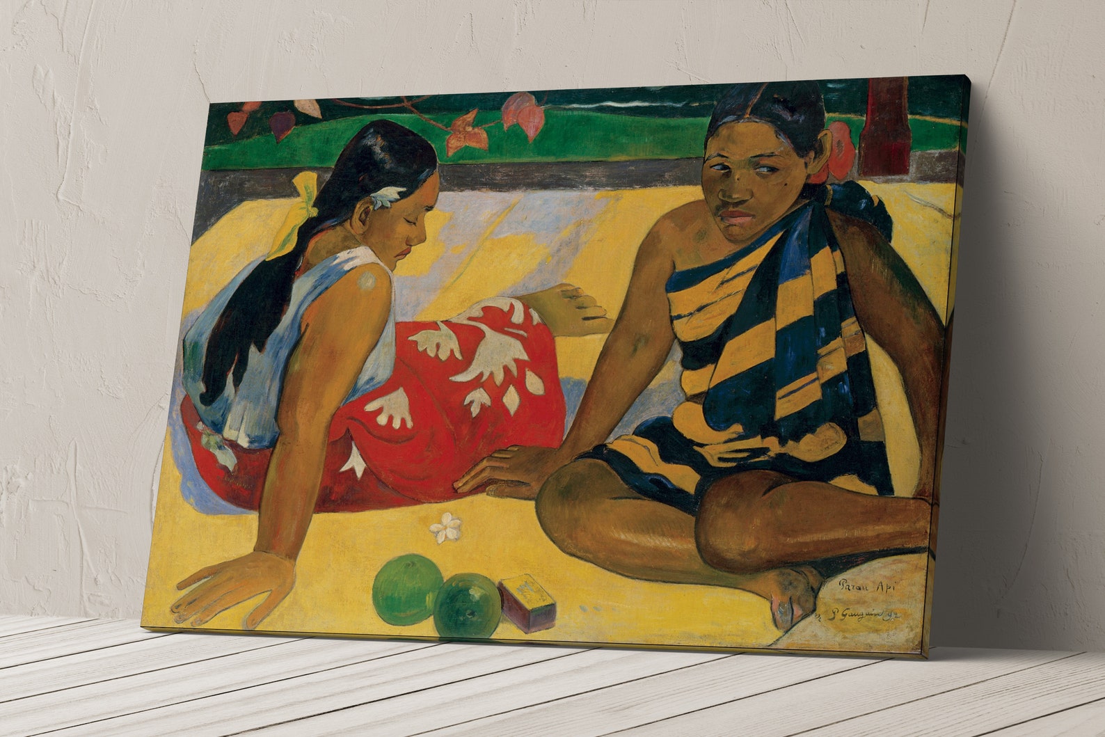 Modern Canvas Art Print of Paul Gauguin: Parau Api. What News. Large ...