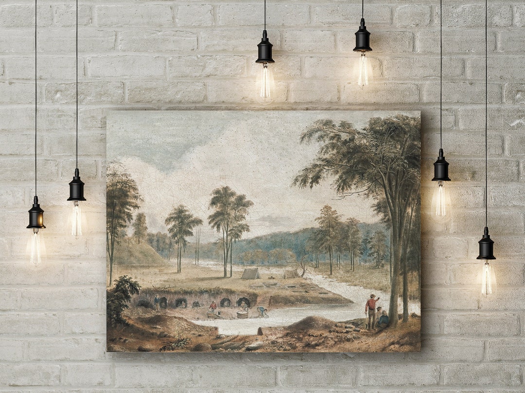 Premium Canvas Art Print of David Tulloch: Gold Digging - Etsy UK