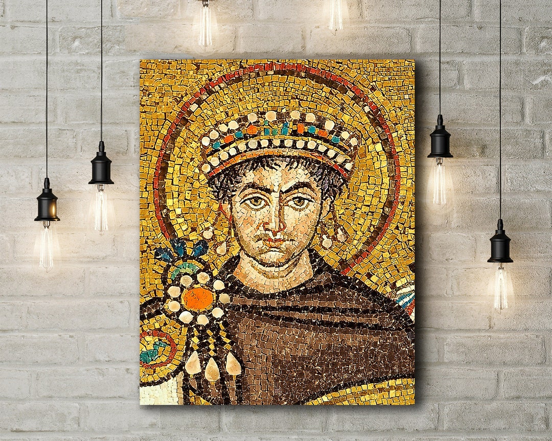 Canvas Art Print of Justinian I the Great. Byzantine Empire. - Etsy Denmark