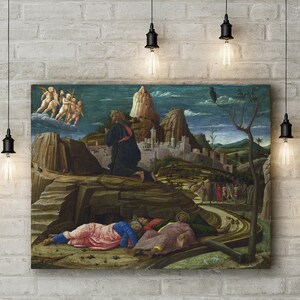 Canvas Art Print of Andrea Mantegna: the Agony in the Garden. Large ...