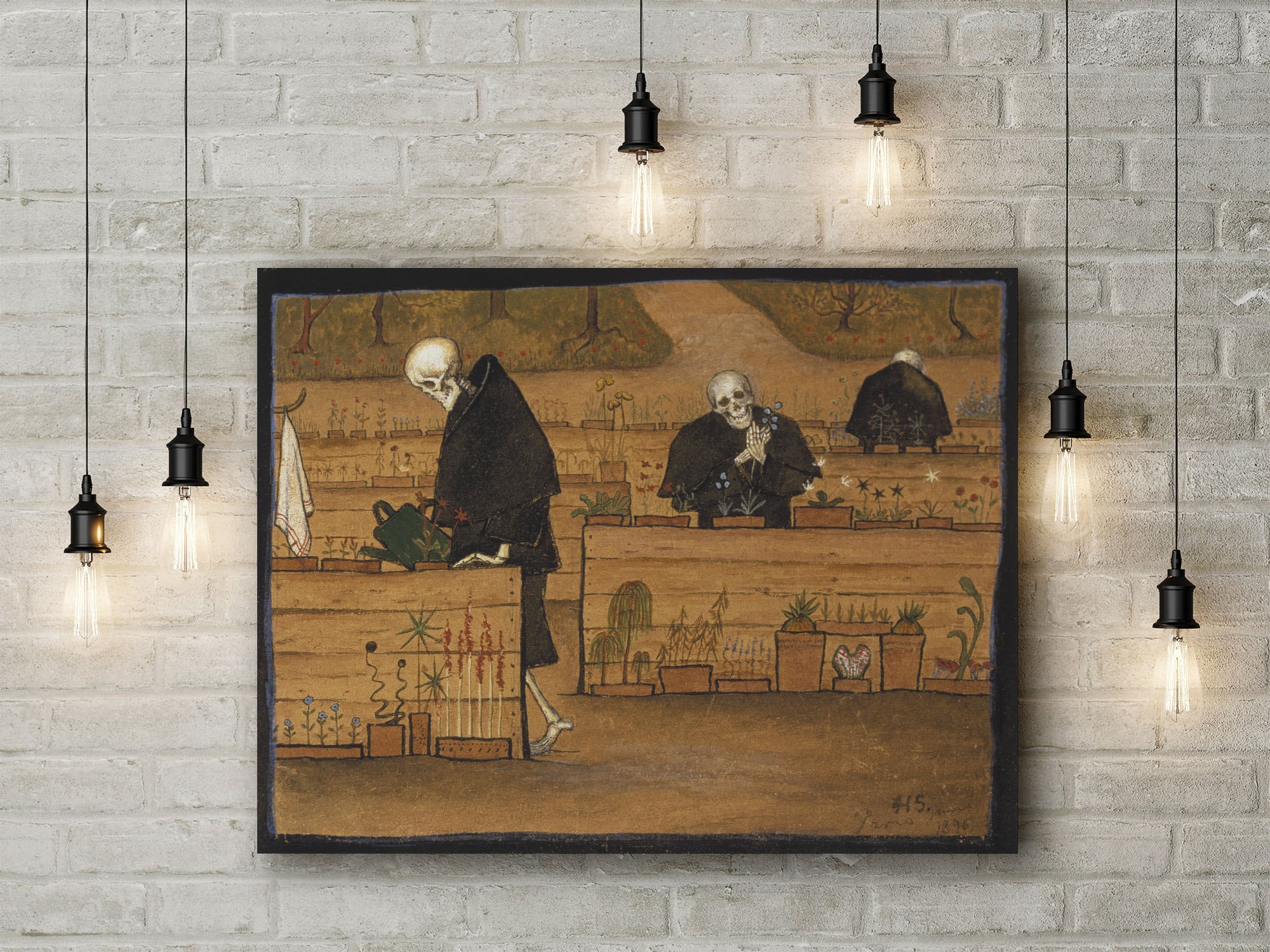 Canvas Art Print of Hugo Simberg: the Garden of Death. | Etsy