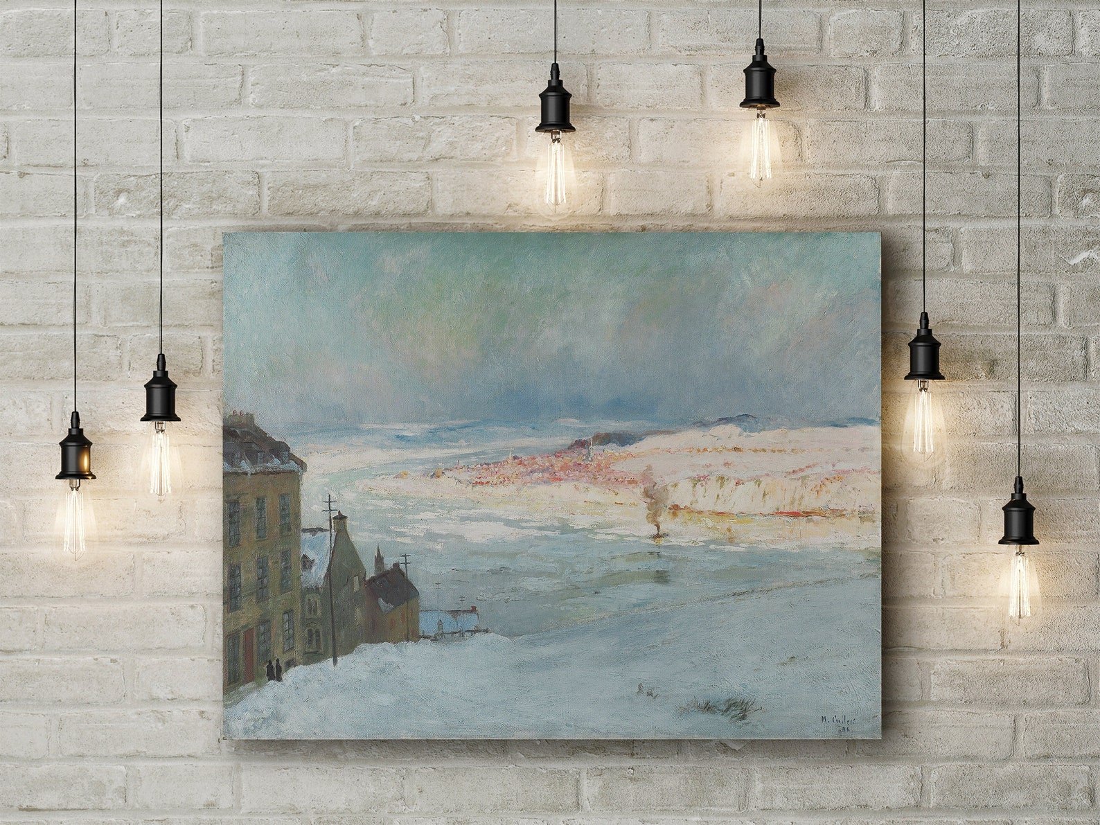 Premium Canvas Art Print of Maurice Cullen: Levis From Quebec - Etsy UK