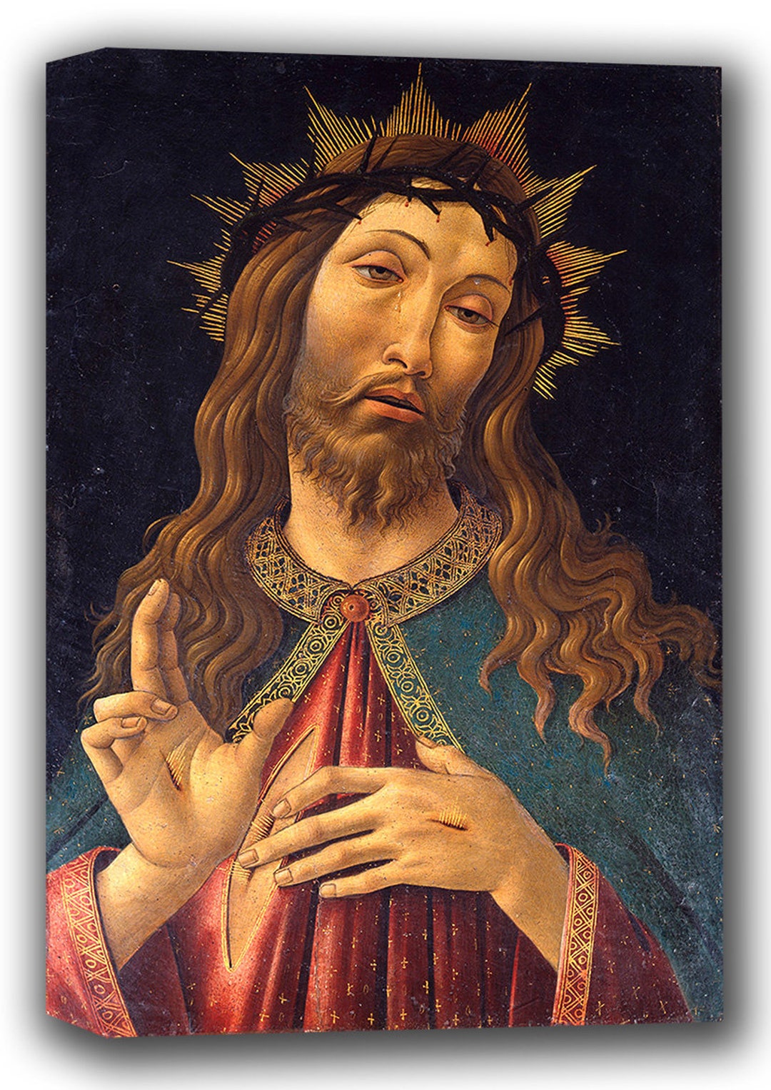 Canvas Art Print of Sandro Botticelli: Christ Crowned With Thorns. - Etsy