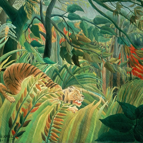 Henri Rousseau: Tiger in a Tropical Storm. Fine Art | Etsy