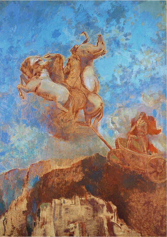 El Carro De Apolo Odilon Redon Forma Es Vacío, Vacío Es Forma: