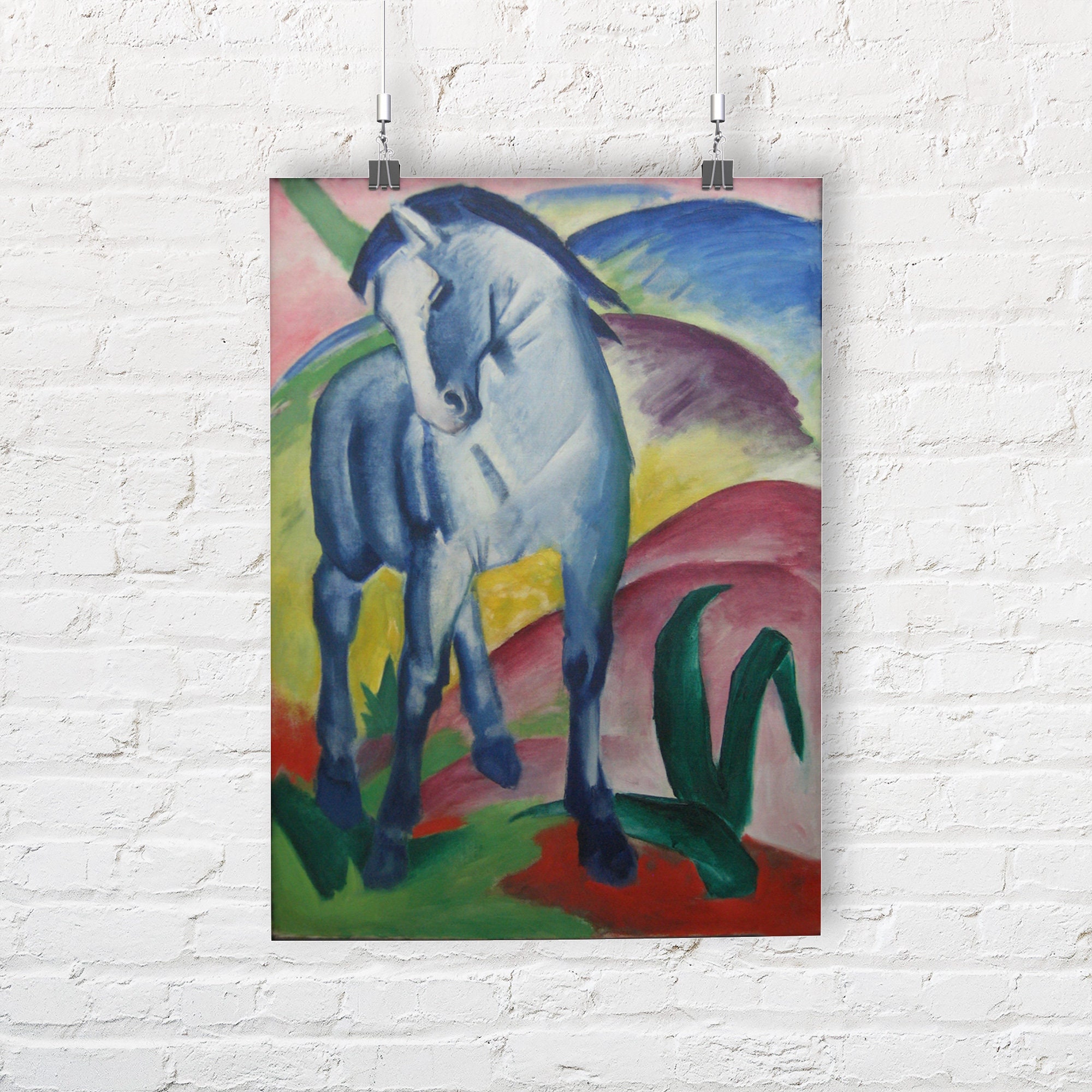 Franz Marc: Blaues Pferd. Fine Art Print/Poster. (003303) - Etsy.de