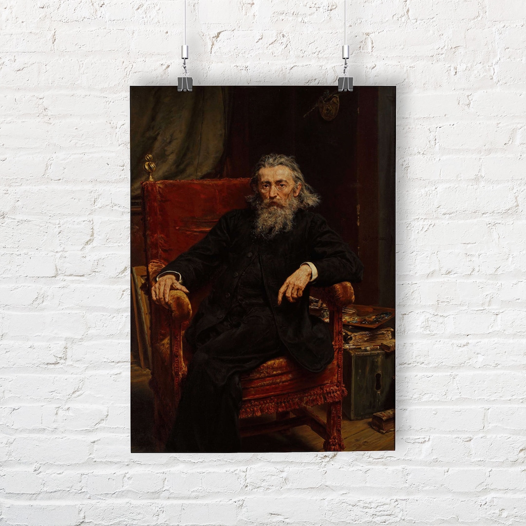 Jan Matejko: Self-portrait (1892). Fine Art Print/poster. - Etsy