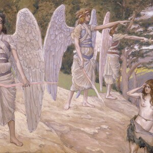 James Tissot: Adam and Eve Driven From Paradise. Fine Art - Etsy