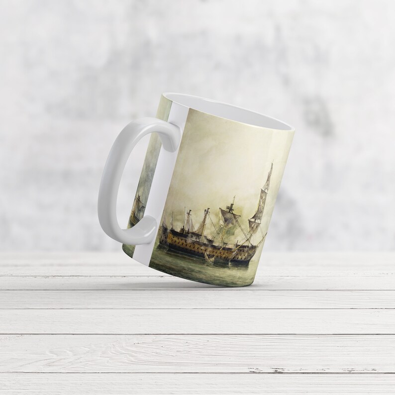 John Constable: H.M.S. Victory at the Battle of Trafalgar. - Etsy UK