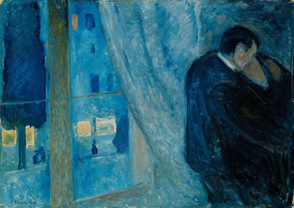 Edvard Munch: Kiss by the Window. Fine Art Print/poster (00880) - Etsy