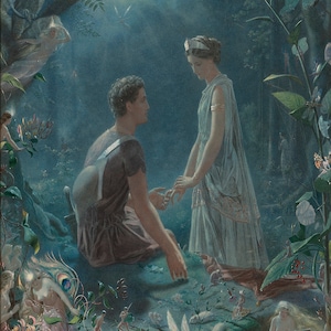 John Simmons: Hermia and Lysander, A Midsummer Night's Dream. Fine Art ...