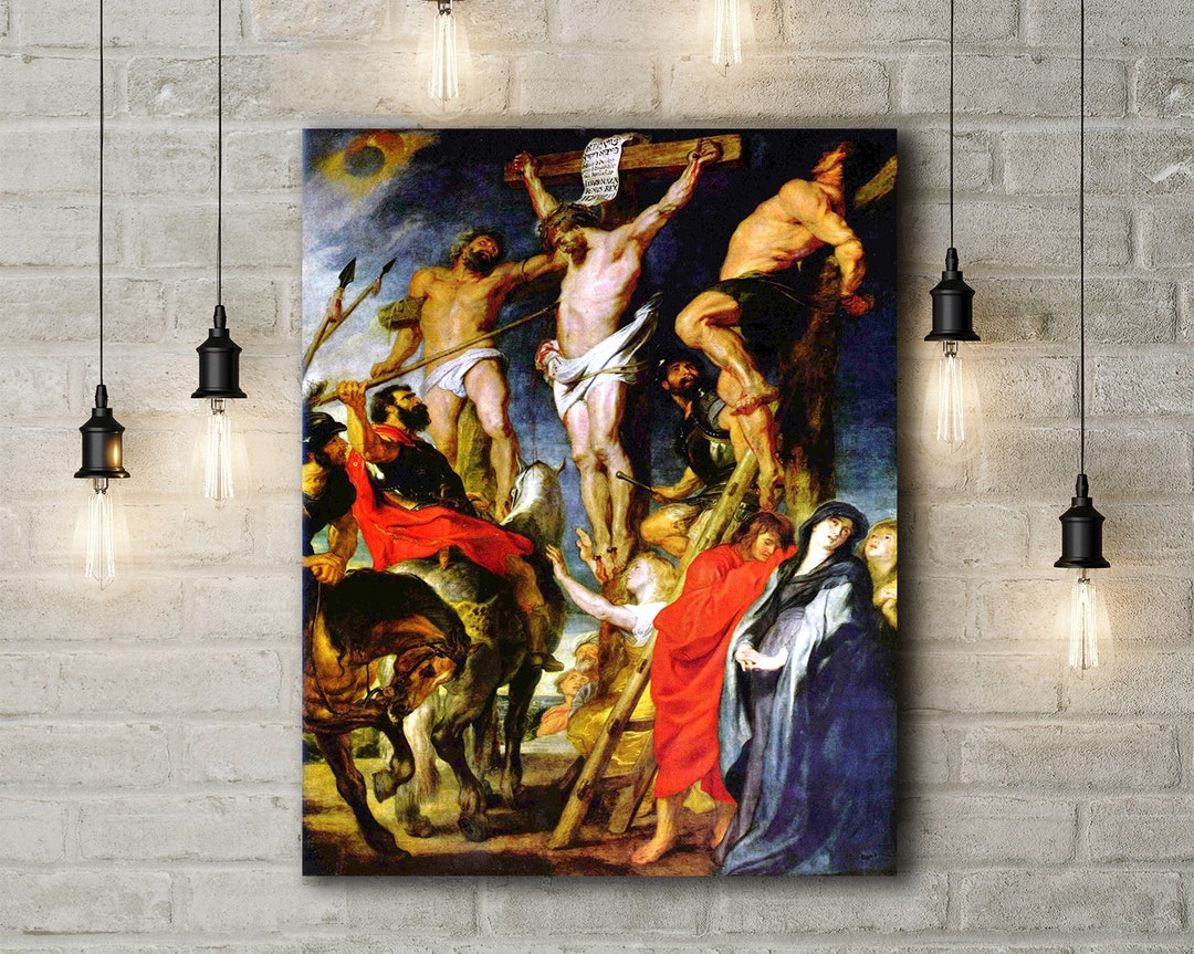 Canvas Art Print of Peter Paul Rubens: Christ on the Cross. Large Size ...