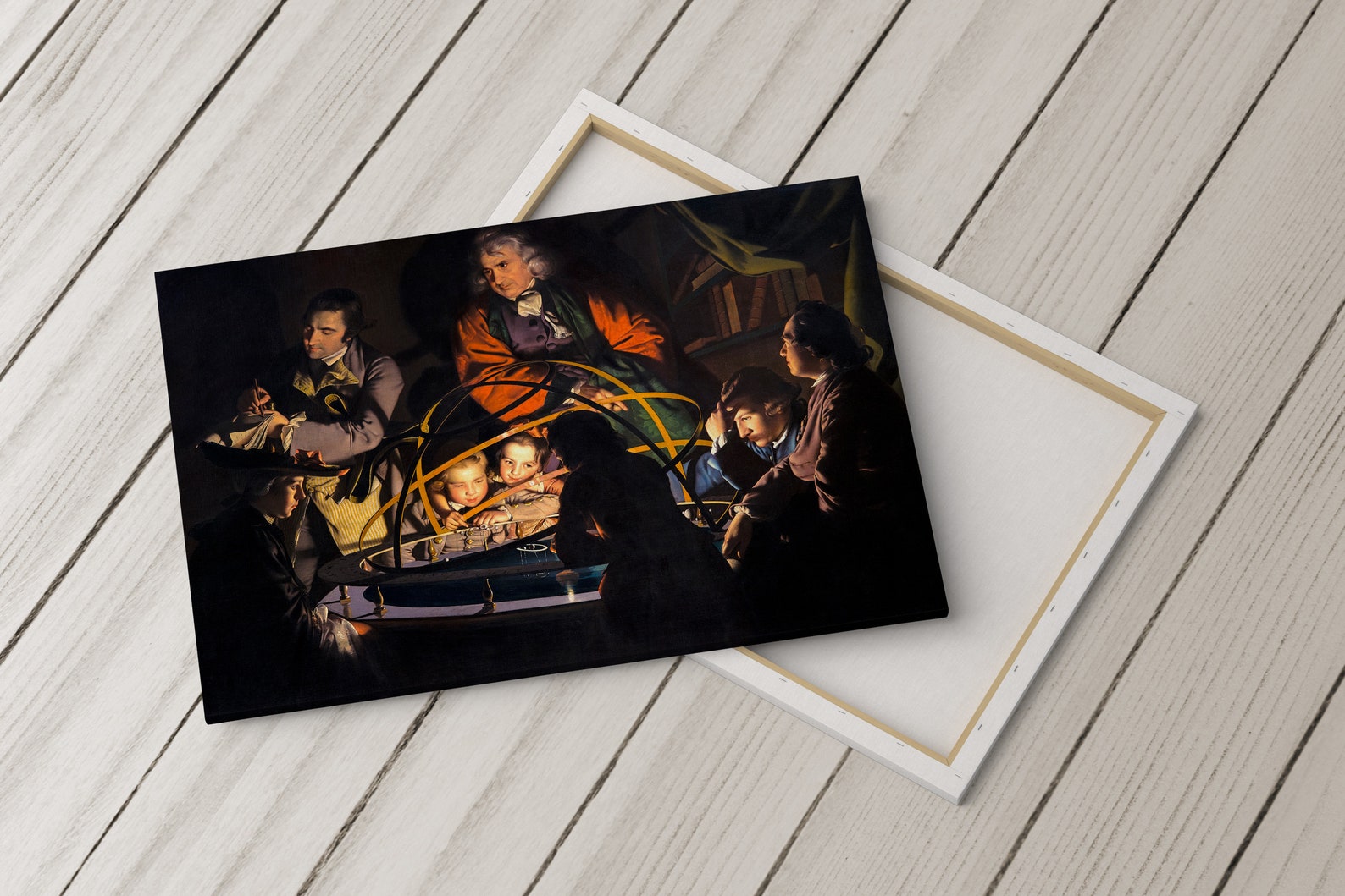 Portrait Canvas Art Print of Joseph Wright of Derby: A Journalist ...