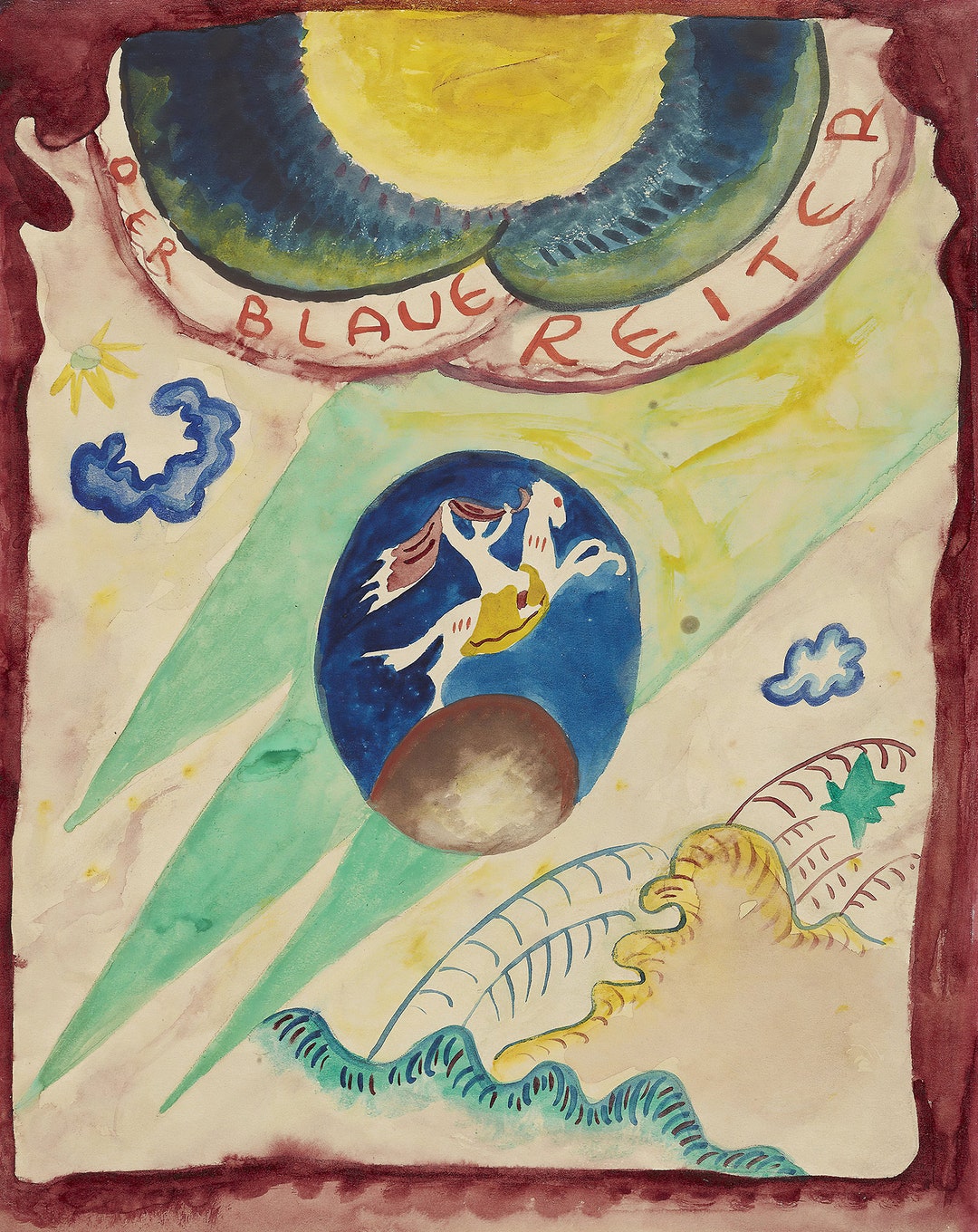 Wassily Kandinsky: the Blue Rider’ III (1911). Abstract Fine Art Print ...