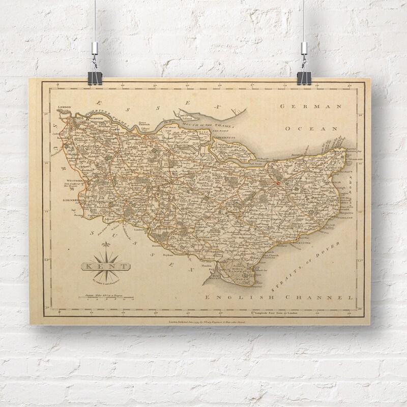 Kent Poster - Etsy UK