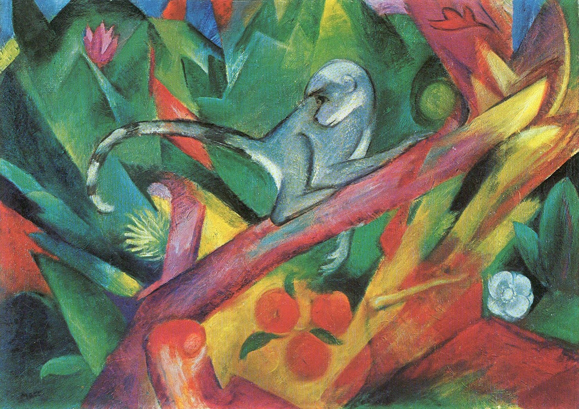 Franz Marc: the Monkey. Fine Art Print/poster. 003311 - Etsy UK