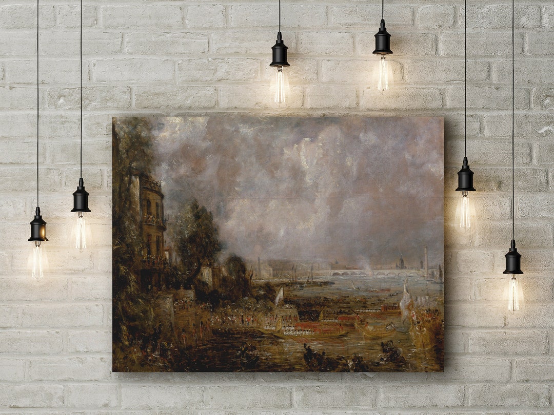 Premium Canvas Art Print of John Constable: the Opening of Waterloo ...