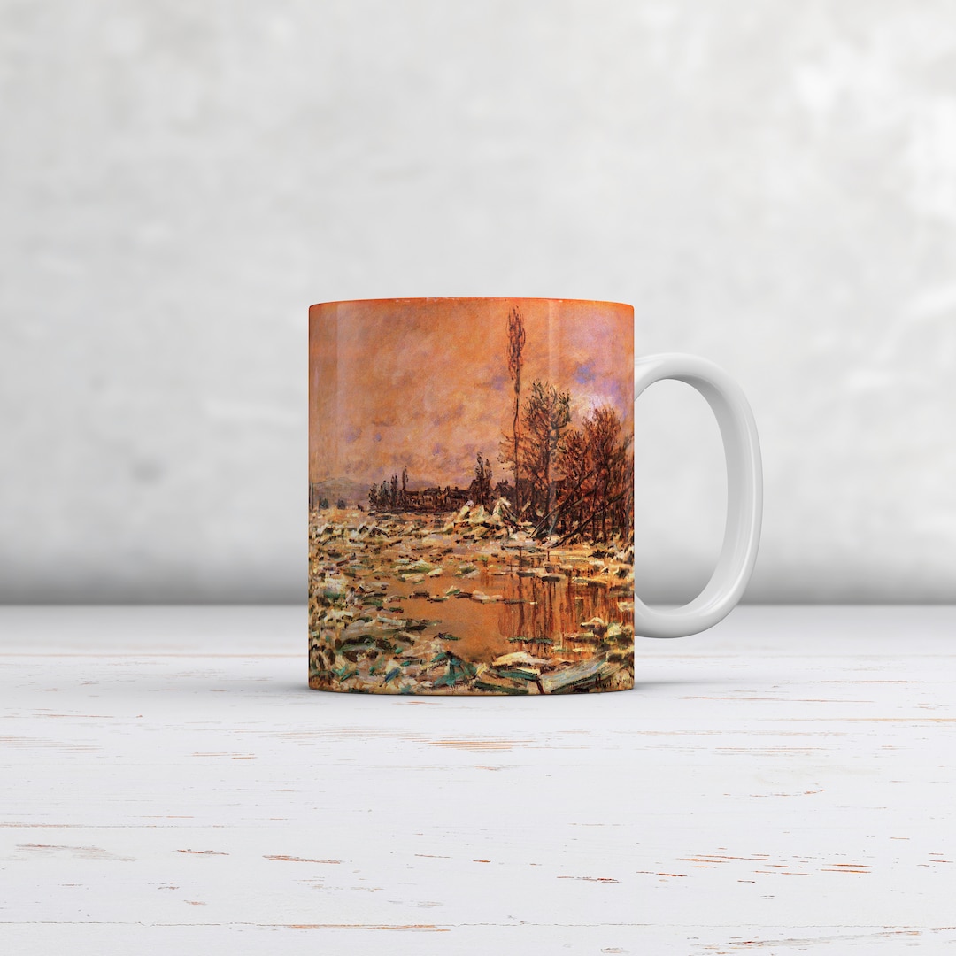 Claude Monet: Drift Ice at Vetheuil. Fine Art Mug/cup. Ideal - Etsy