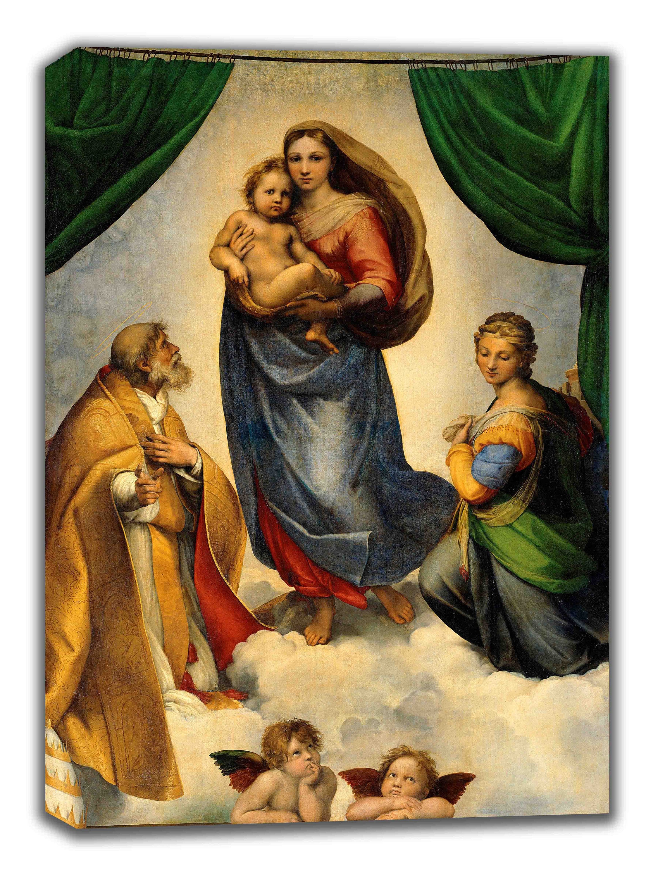 Lienzo Impresión de arte de Rafael: La Virgen Sixtina. - Etsy España