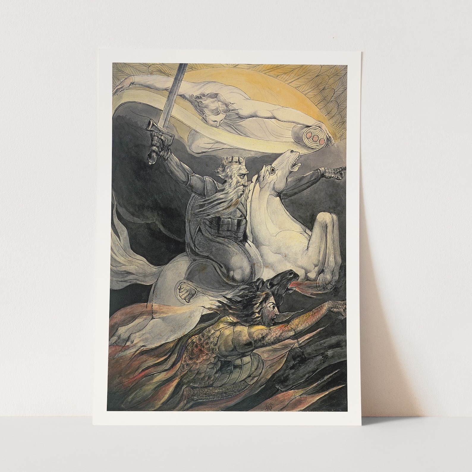 Premium Giclée Print of William Blake: Death on a Pale Horse. - Etsy