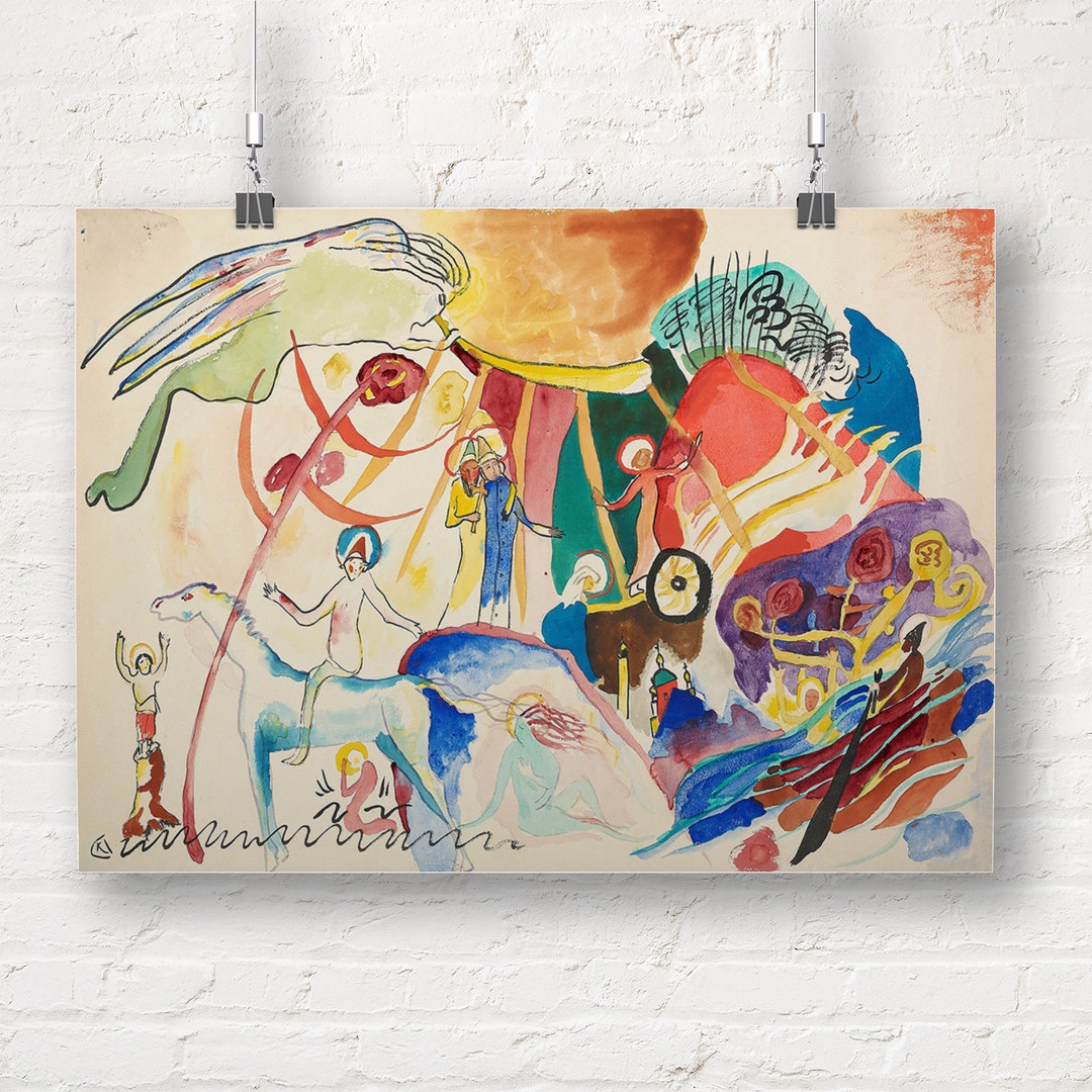 Wassily Kandinsky: All Saints II (composition With Saints, 1911 ...