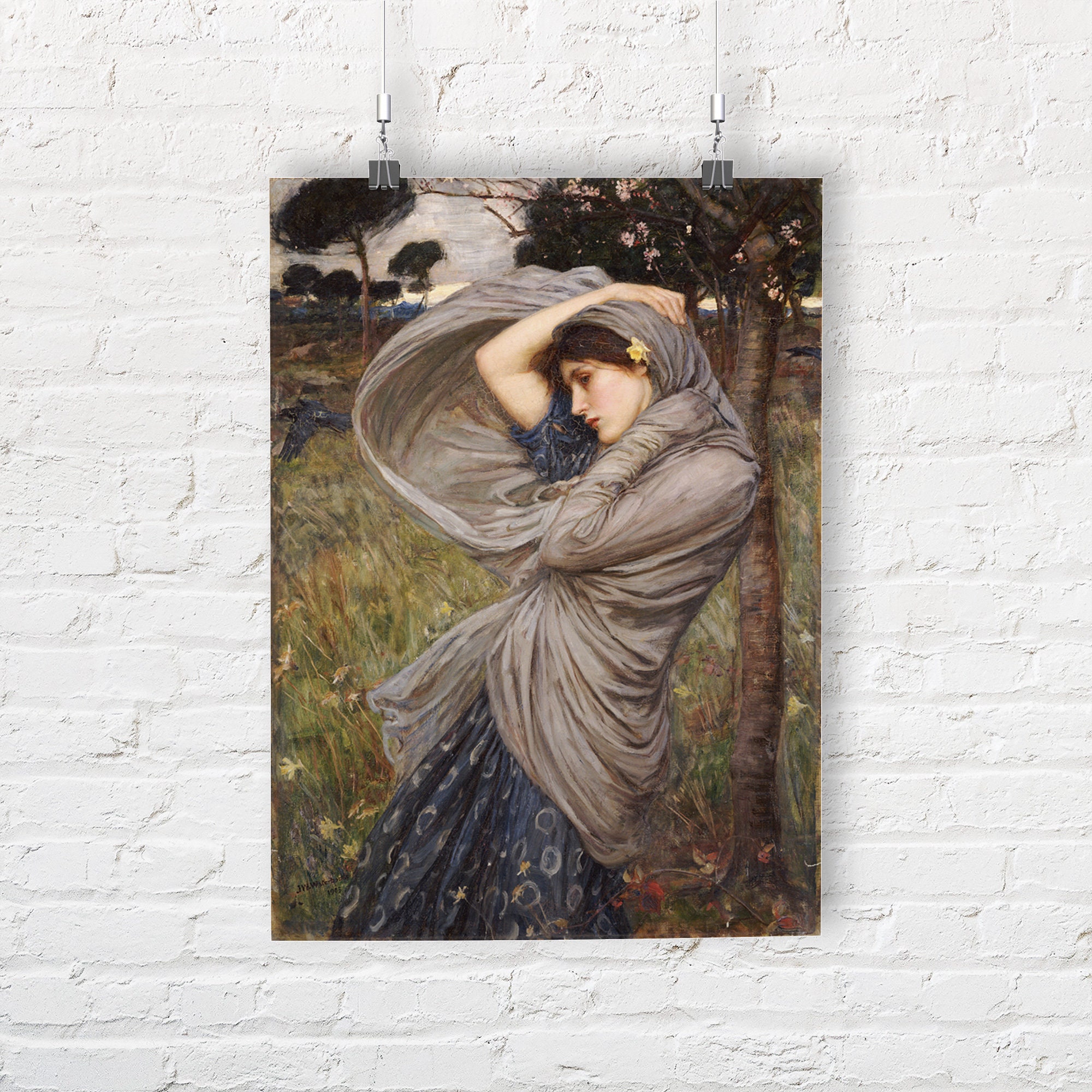 John William Waterhouse: Boreas. Fine Art Print/poster. - Etsy UK