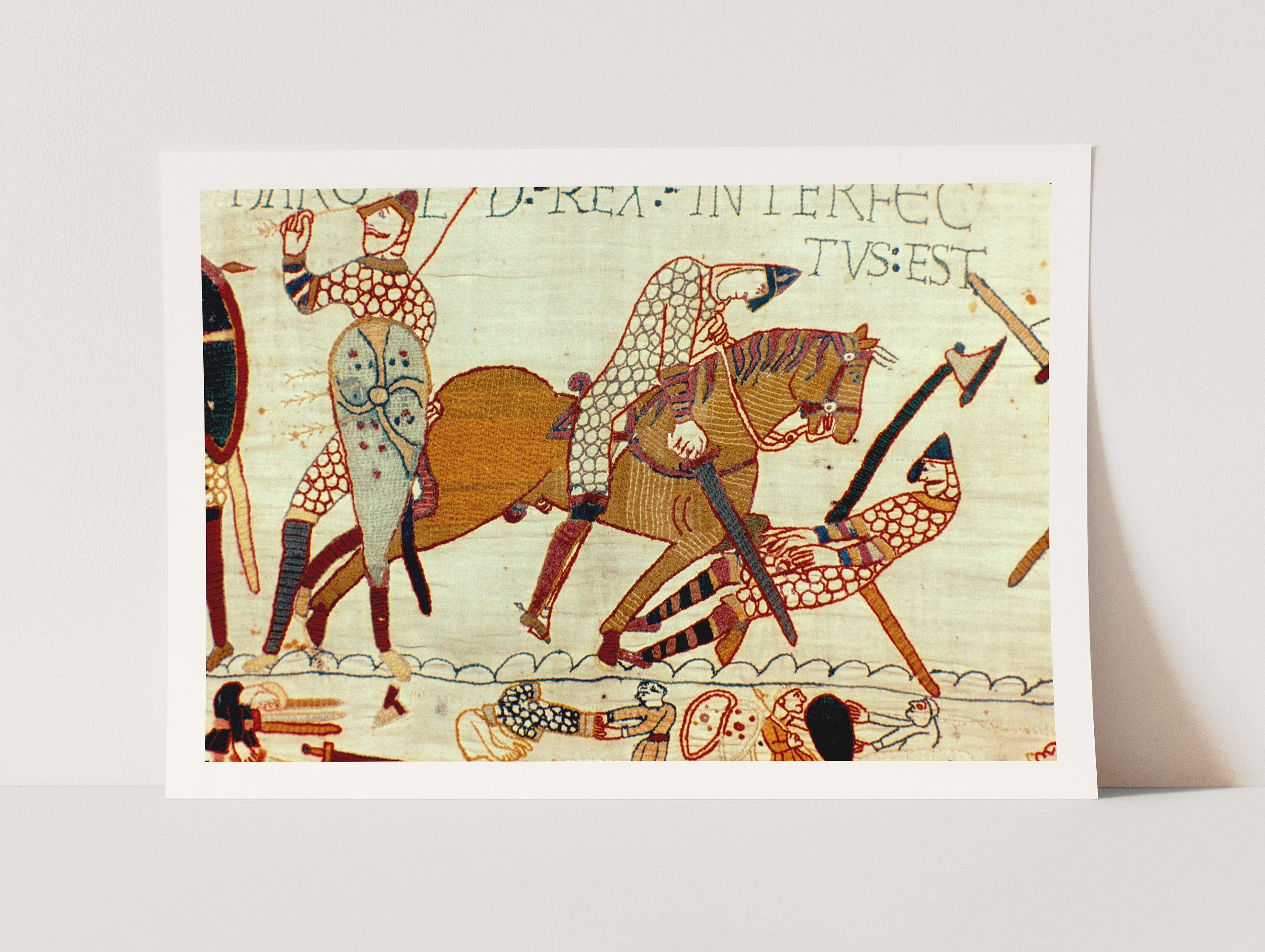 Premium Giclée Print of Bayeux Tapestry: Death of Harold. | Etsy