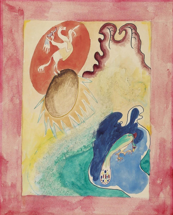 Wassily Kandinsky: the Blue Rider VI 1911. Abstract Fine Art - Etsy