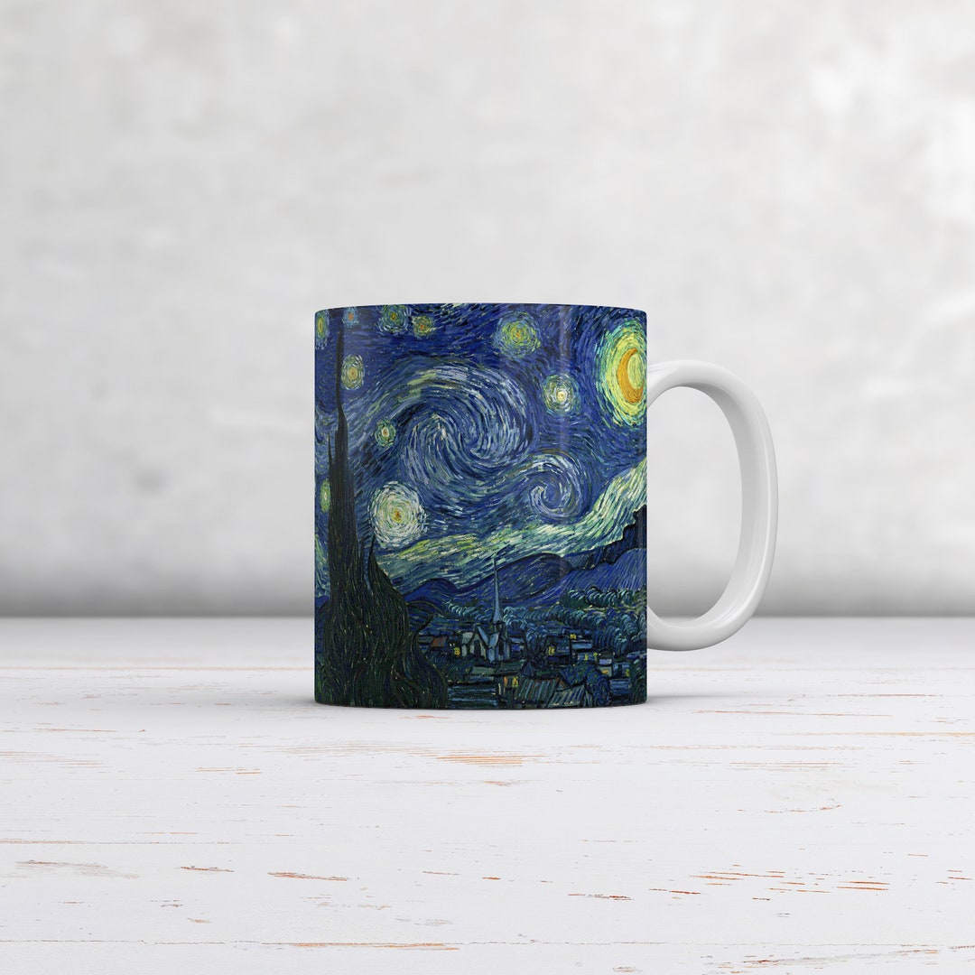 Vincent Van Gogh: Starry Night. Fine Art Mug/cup. Ideal Gift Coffee/tea ...