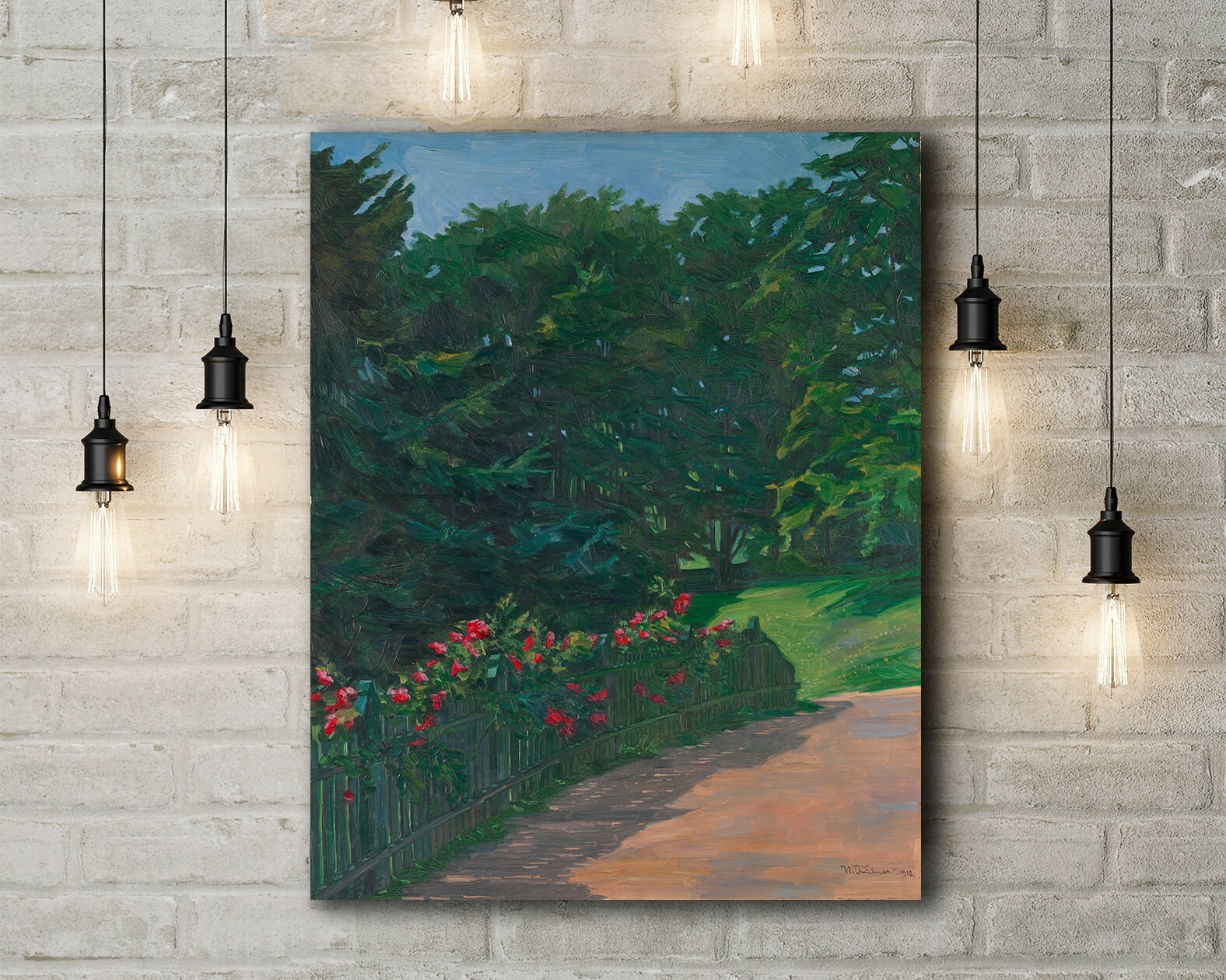 Landscape Canvas Art Print of Park Landscape. Large Size 30 X | Etsy