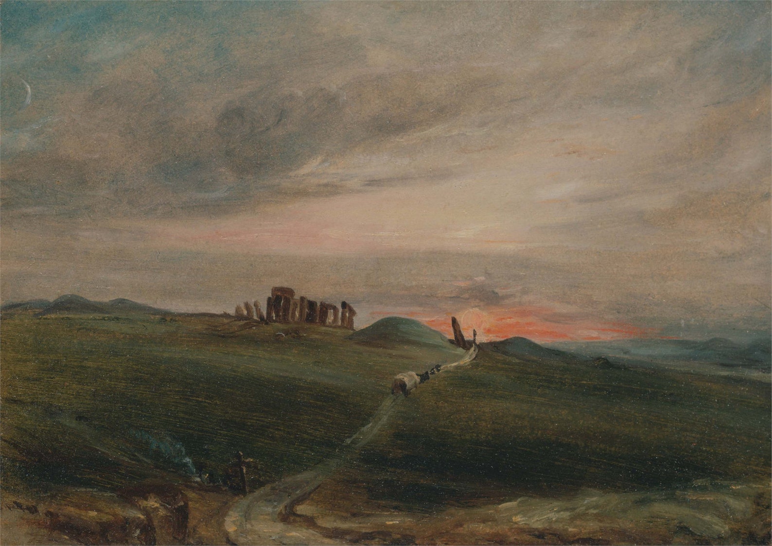 John Constable: Stonehenge at Sunset. Fine Art Print/poster. (004124 ...