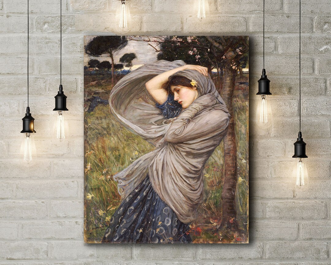 Canvas Art Print of Waterhouse: Boreas. Large Size (30 X 20 Inches) - Etsy