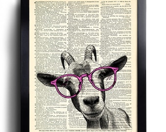 Goat poster | Etsy
