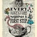 Alice in Wonderland Wall Art Every Adventure requires a first | Etsy