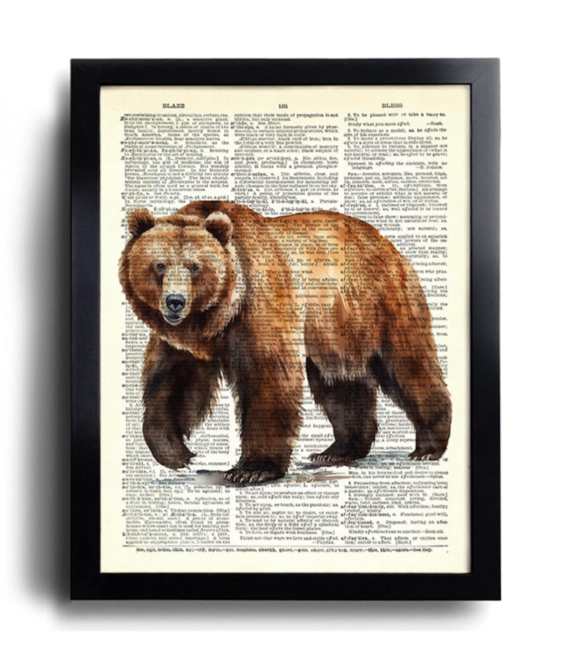 Bear Print Set of 6 Bear Wall Art Bear Poster Bear Painting Bear ...