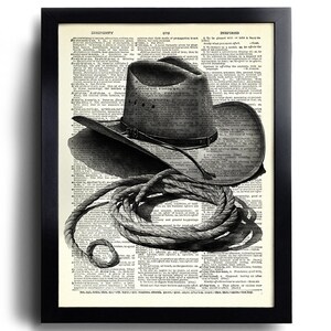 Cowboy Print Set of 6 Cowboy Poster Cowboy Wall Art Cowboy Art Print ...