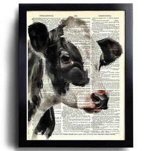 Cow Print Set of 5 Cow Poster Cow Painting Cow Art Print Cow Gifts Cow ...