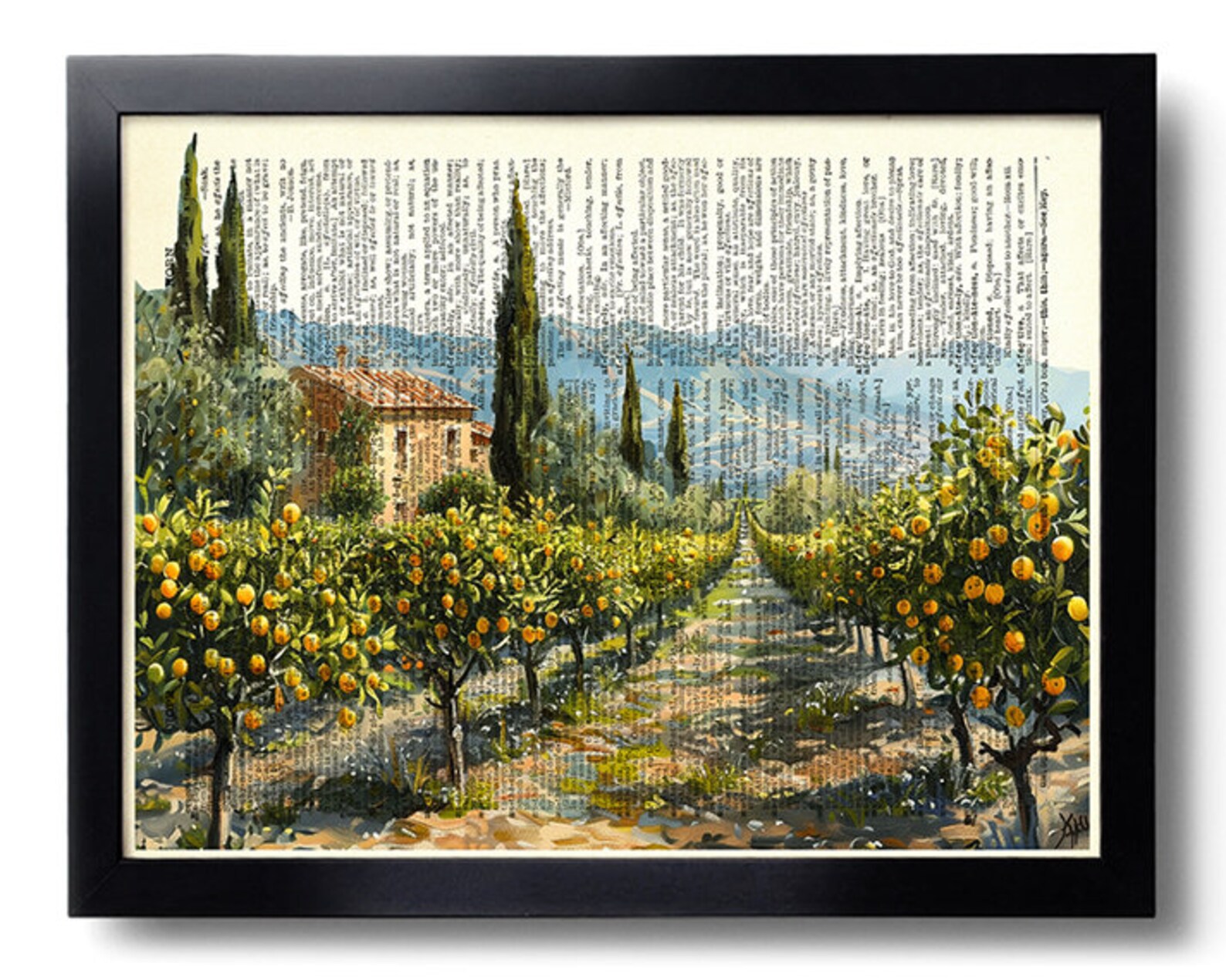 Lemon Print Set of 6 Lemon Fruit Wall Art Lemon Poster Lemon Painting ...