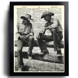 Cowboy Print Set of 6 Cowboy Poster Cowboy Wall Art Cowboy Art Print ...