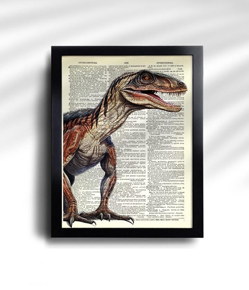 Dinosaur Print Set of 6 Prints Dinosaur Poster Dinosaur Decor Dinosaur ...