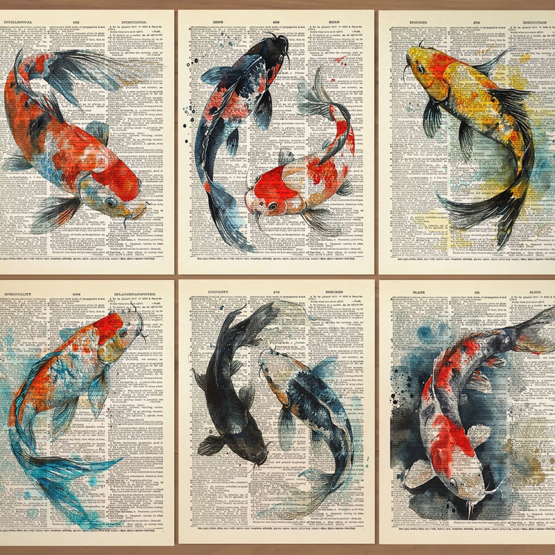 Koi Fish Print - Etsy