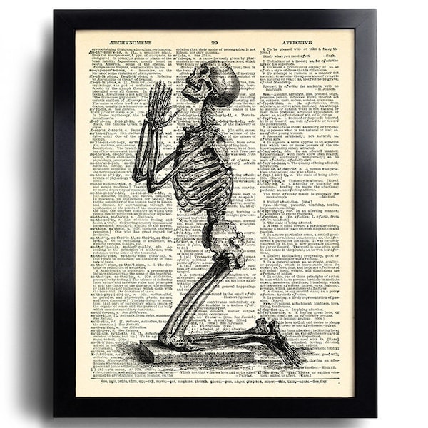 Skeleton Poster - Etsy
