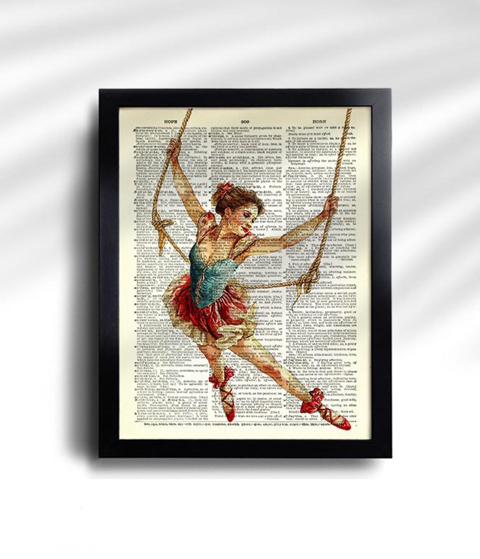 Vintage Circus Print Set of 6 Circus Acrobats Poster Acrobat Women Wall ...