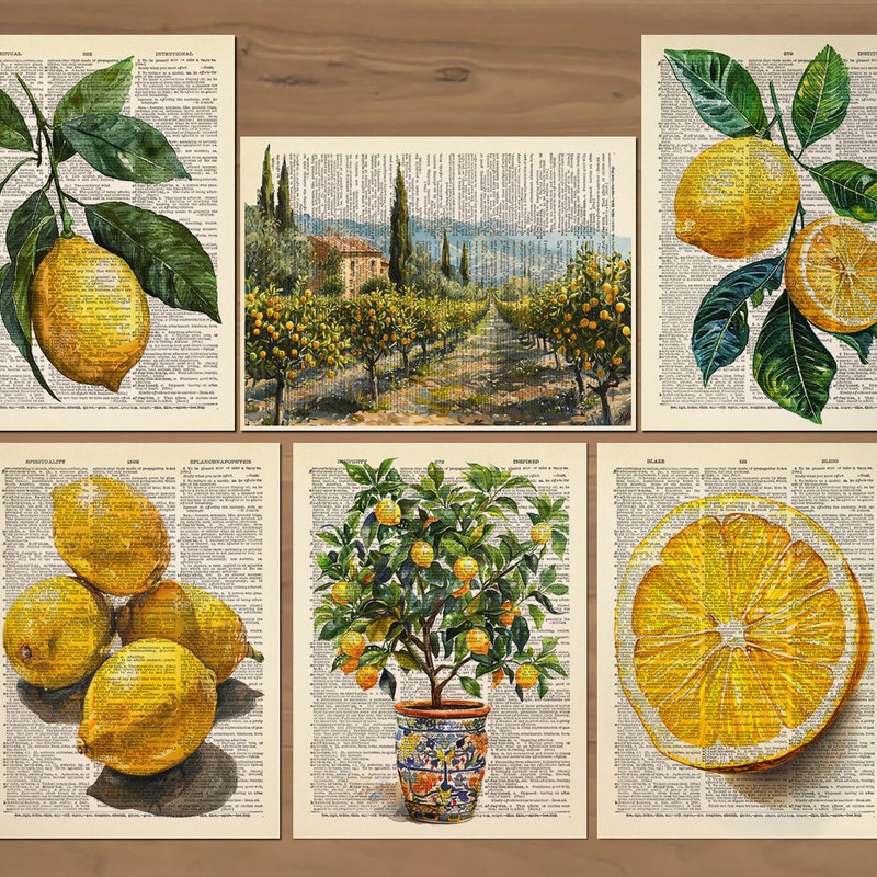 Lemon Print - Etsy