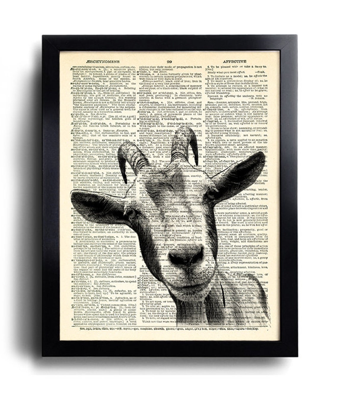 Goat Print Goat WALL ART Goat Poster Goat Wall Decor Goat - Etsy