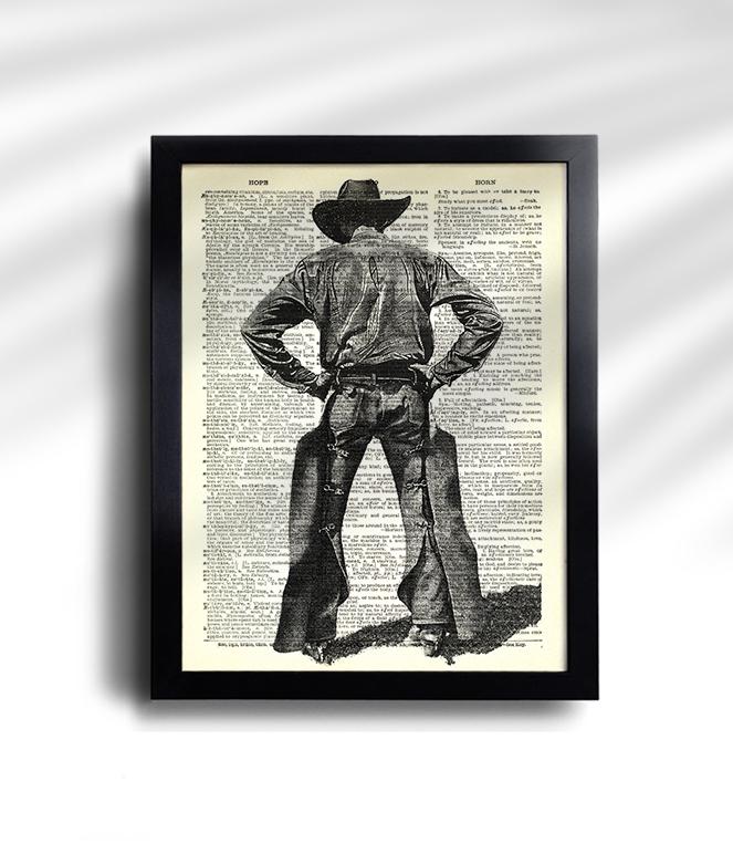 Cowboy Print Set of 6 Cowboy Poster Cowboy Wall Art Cowboy Art Print ...