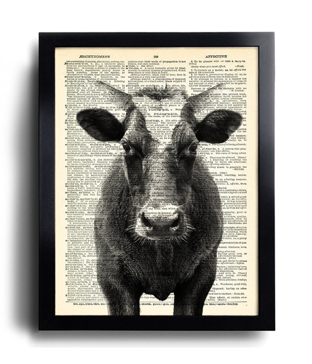 Cow Print Cow Wall Art Cow Poster Cow Art Print Gift for Wife Cow Kids ...