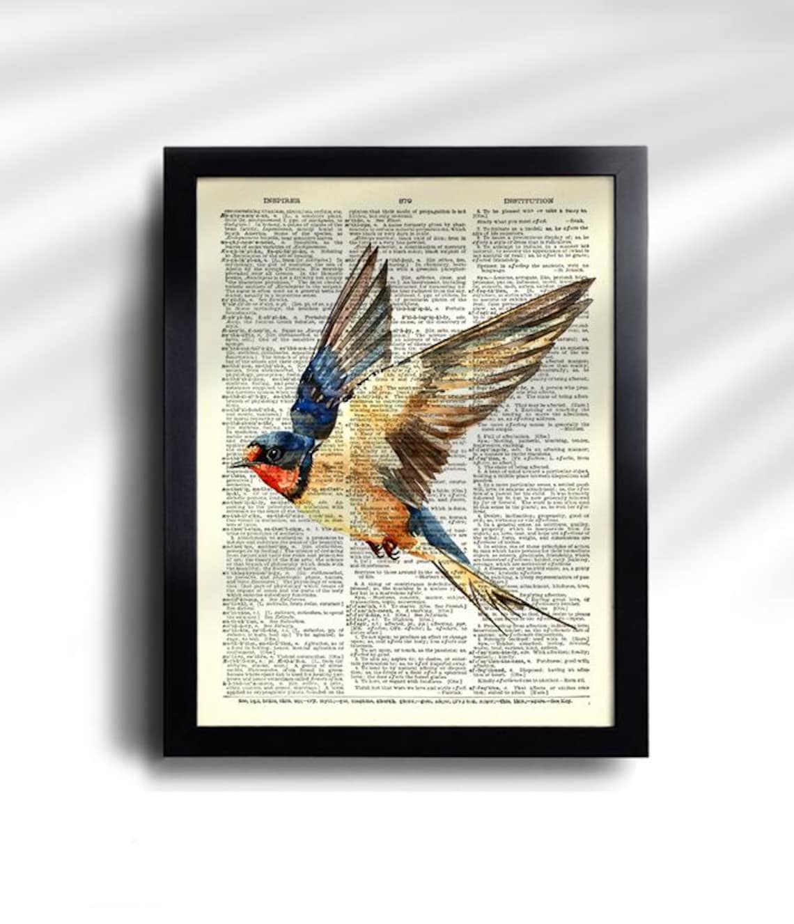 Swallow Print Set of 5 Swallow Poster Swallow Bird Print Swallow Wall ...