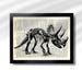 Dinosaur Print Set of 5 Dinosaur Skeleton Poster Dinosaur Decor ...